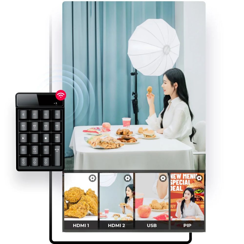 YoloLIV YoloMax monitor with integrated Live Streaming Encoder