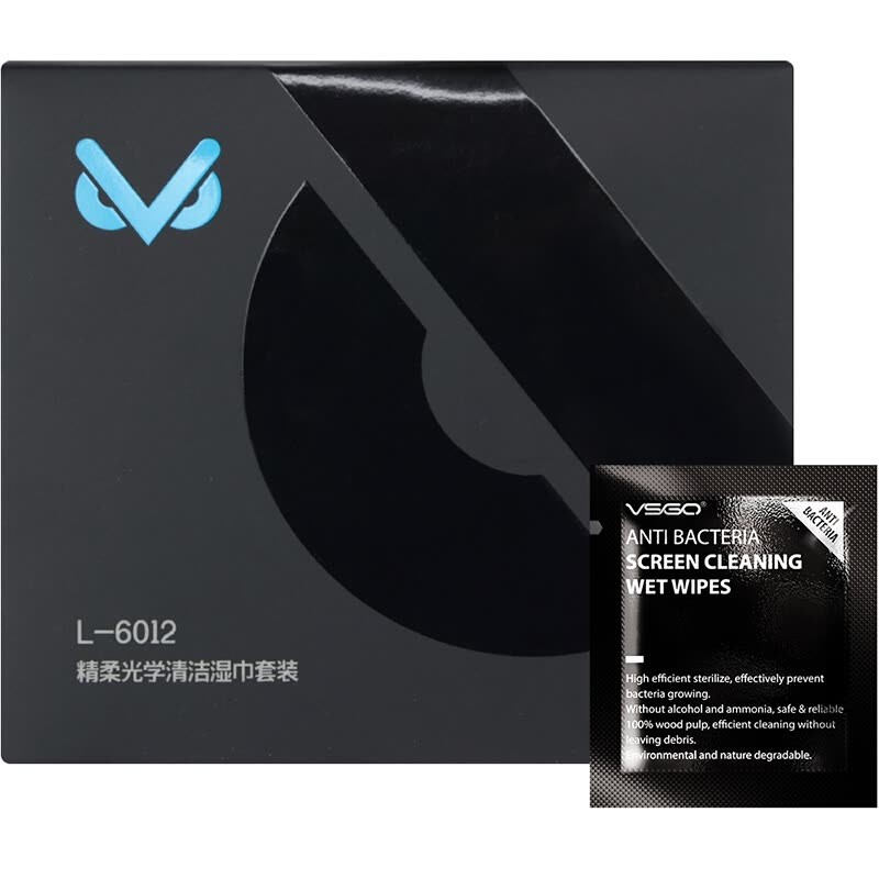 VSGO anti bacteria screen cleaning wipes kit (60 stuks) - Kamera Express