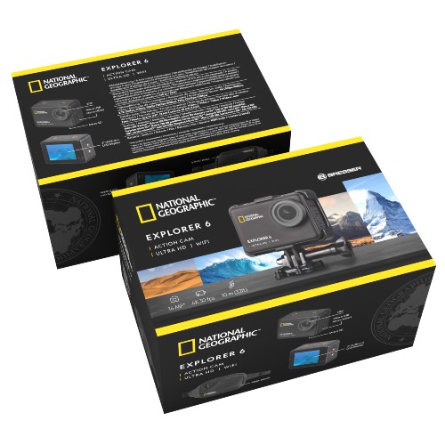 NATIONAL GEOGRAPHIC 4K Ultra-HD 60 fps WLAN Action Cam Explorer 6