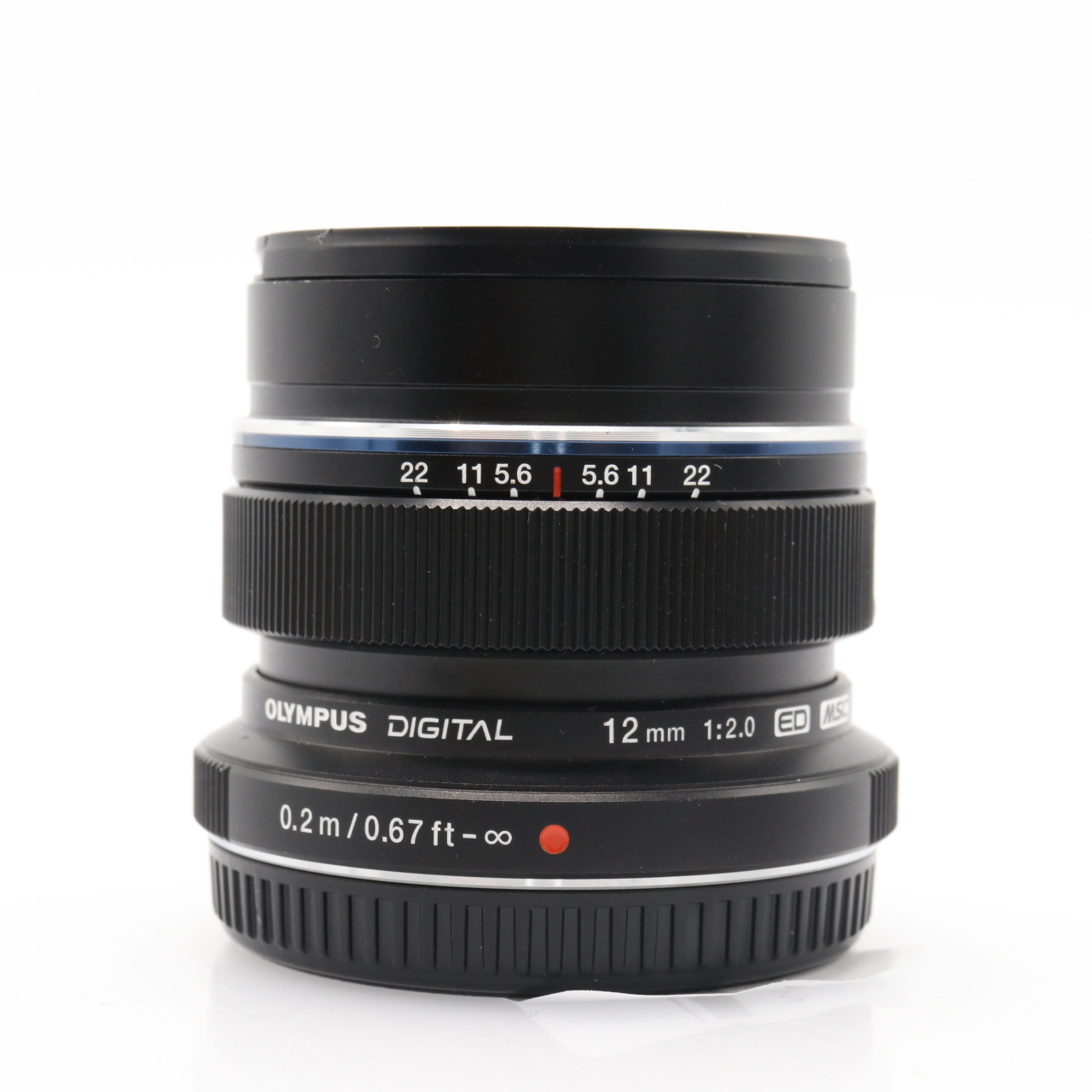 Olympus MFT 12mm F/2.0 zwart ED M.Zuiko Digital occasion