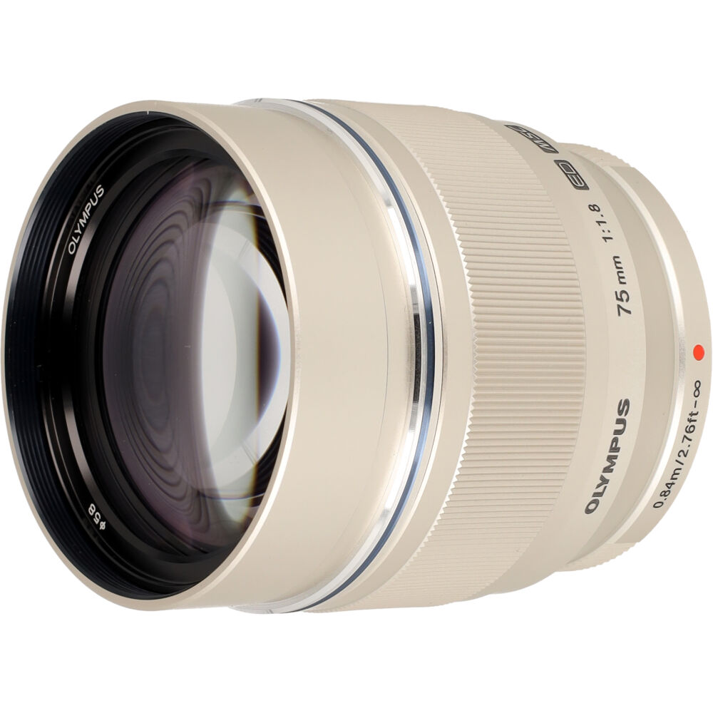 Olympus MFT 75mm F/1.8 zilver M.Zuiko Digital occasion - Kamera Express