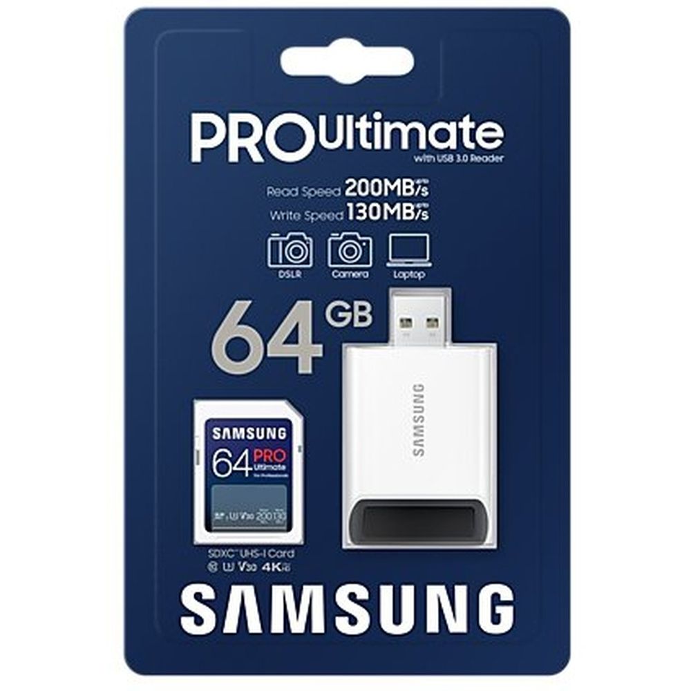Samsung SD PRO Ultimate 64GB with reader - Kamera Express