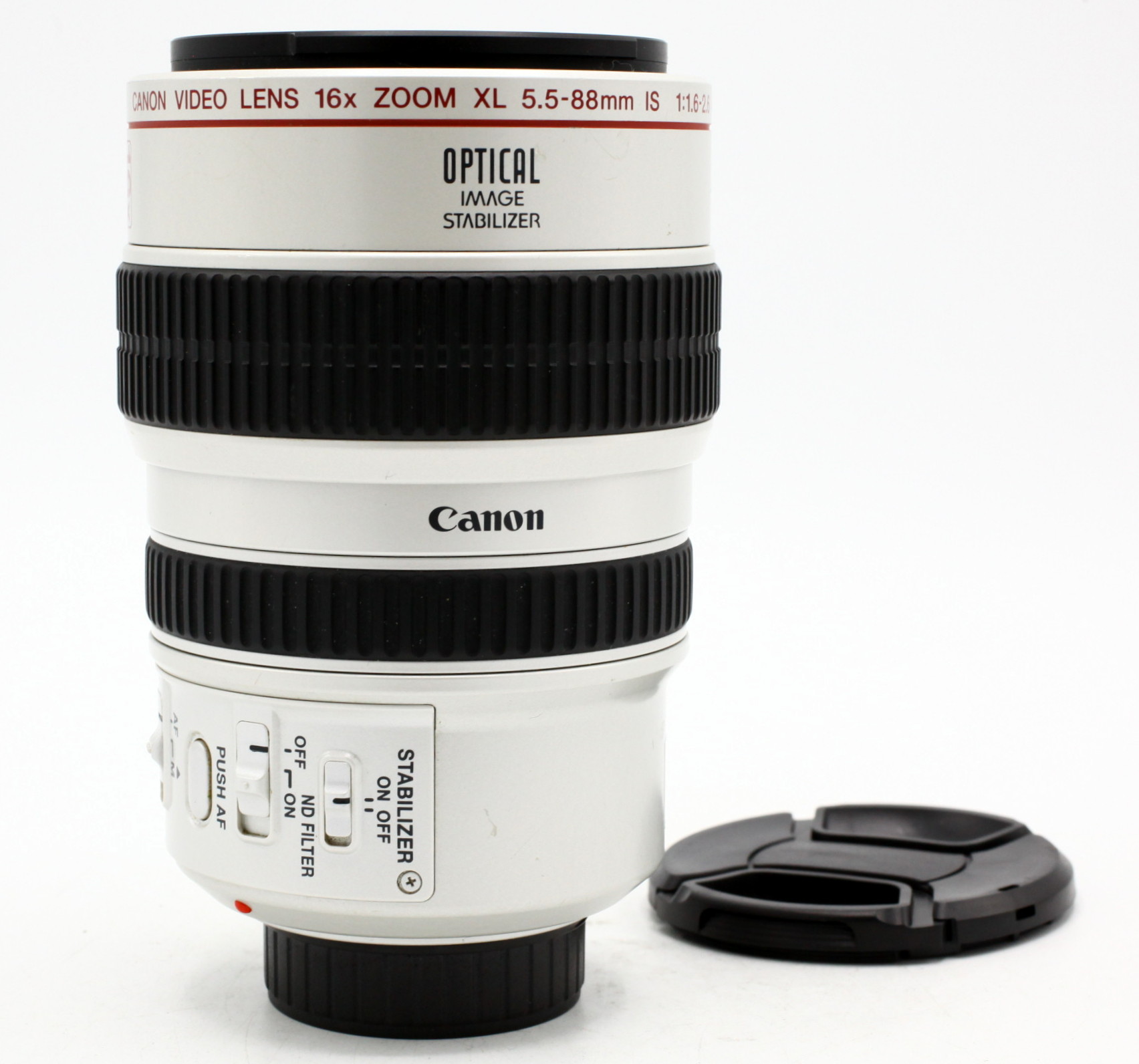 Occ- Canon Video Lens 16x Zoom XL 5.5-88mm F/ 1.6-2.0 IS SN: 1801827a ...