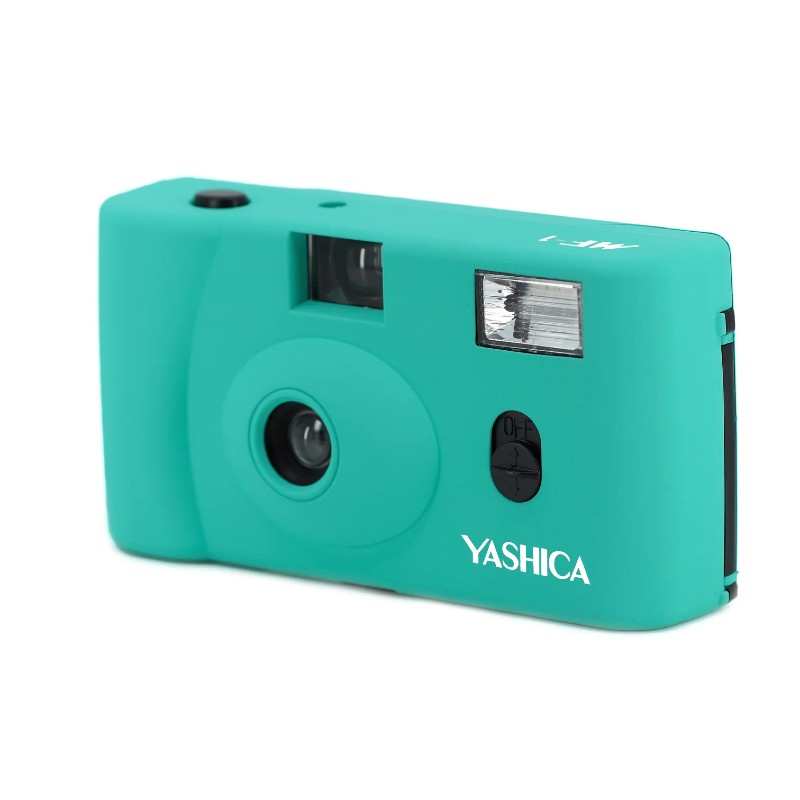Yashica MF1 turquoise Set with Film - Kamera Express