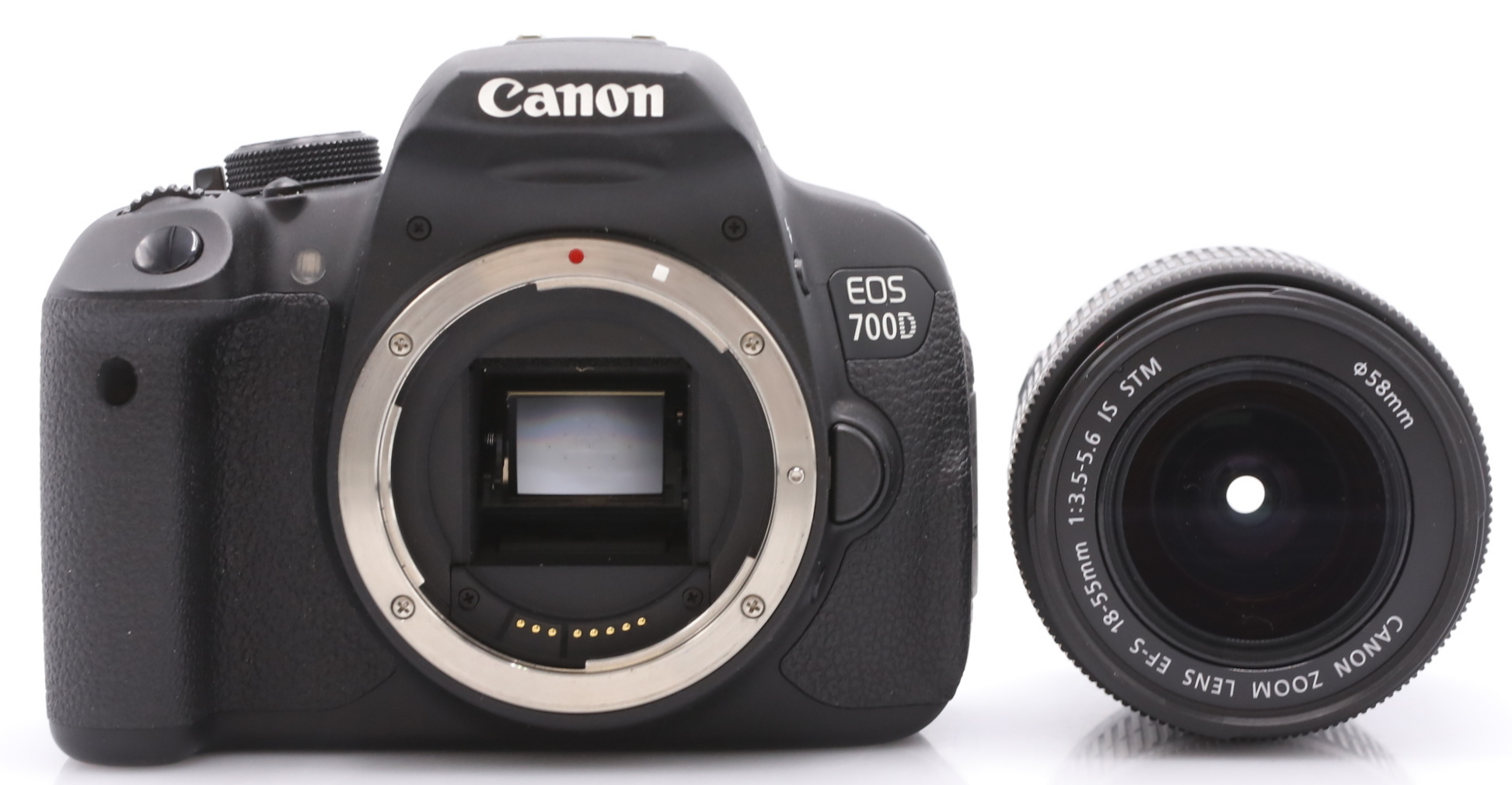 Canon EOS 700D body + EF-S 18-55mm F/3.5-5.6 IS STM occasion - Kamera ...